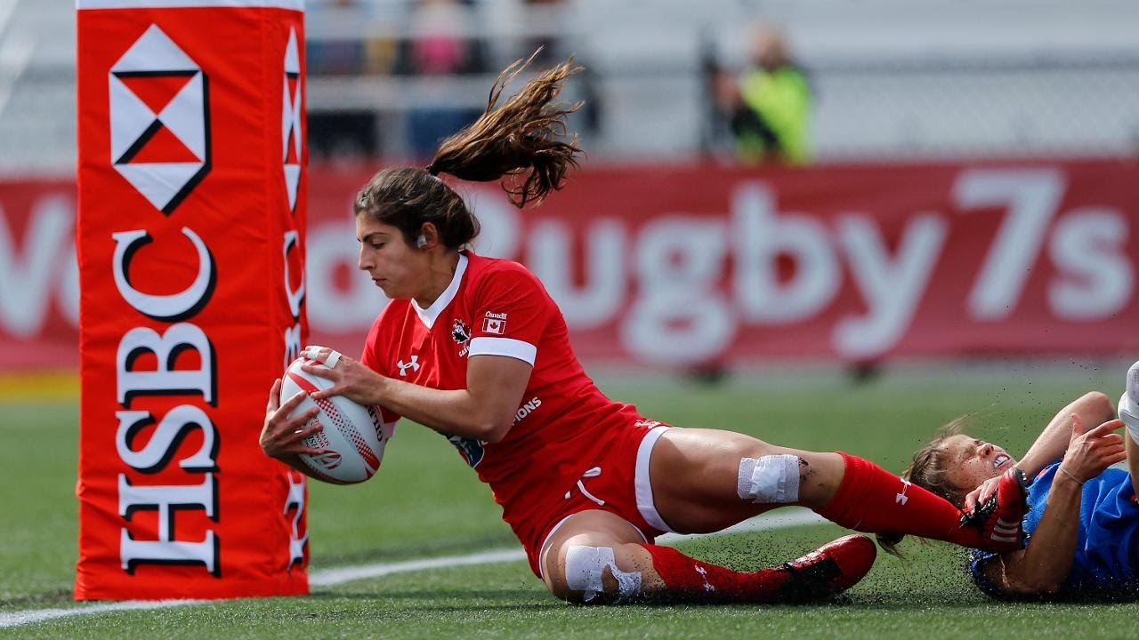 Seven INSANE tries from women's rugby in Langford! - YouTube