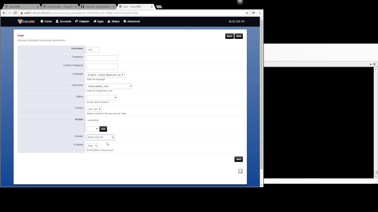 FusionPBX Users Groups and Permissions (Part 1 Users) - YouTube