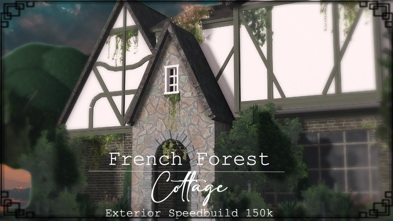 Bloxburg⎜French Forest Cottage⎜Roblox⎜Exterior Speedbuild - YouTube