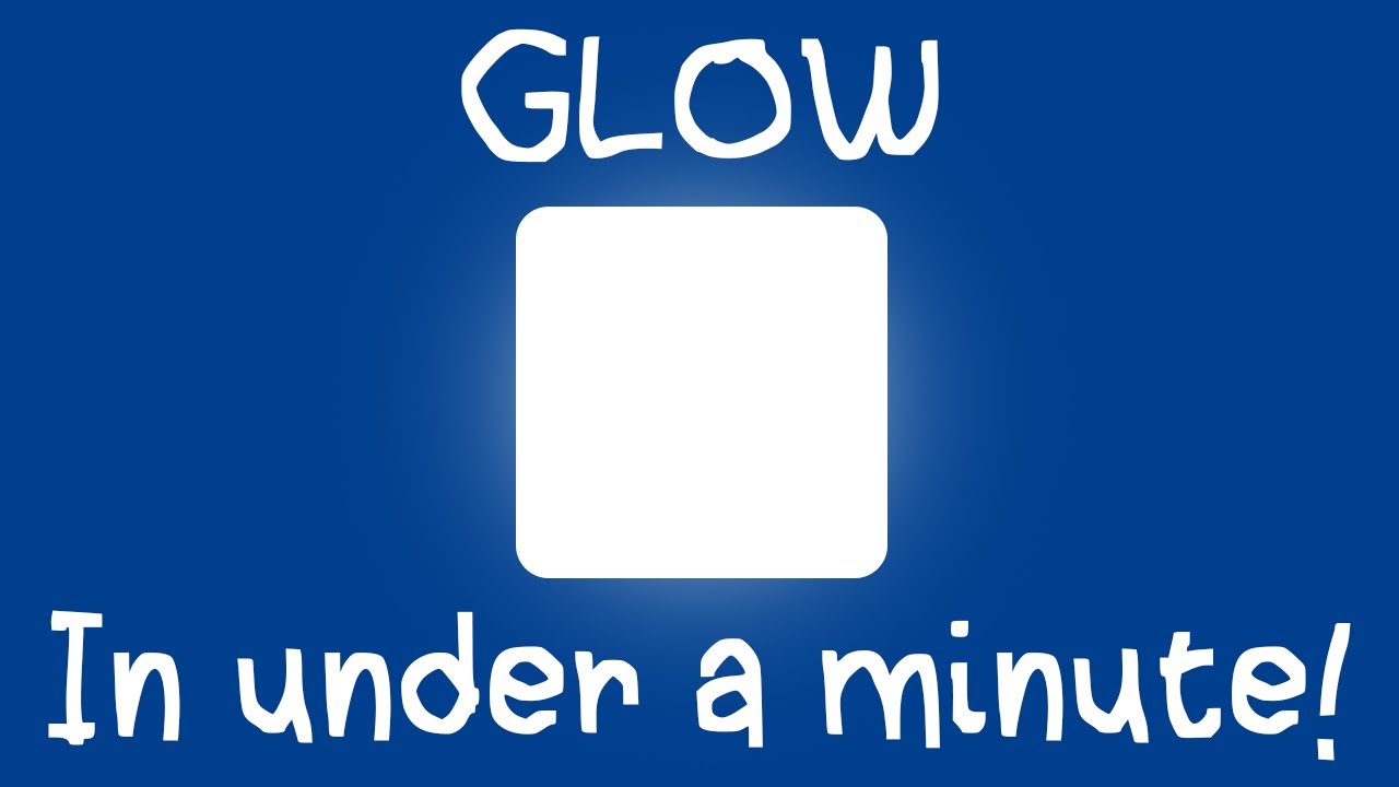 Unity 2d Glow Tutorial In Under 1 Minute Youtube 6893