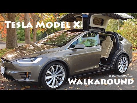 Tesla Model X | Owner's Review Part 2 | Walkaround | CarNichiWa.com ...