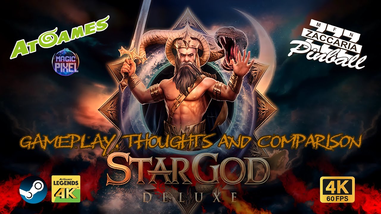 Star God Deluxe Gameplay, Thoughts & Comparison Zaccaria Pinball vs 4KP ...