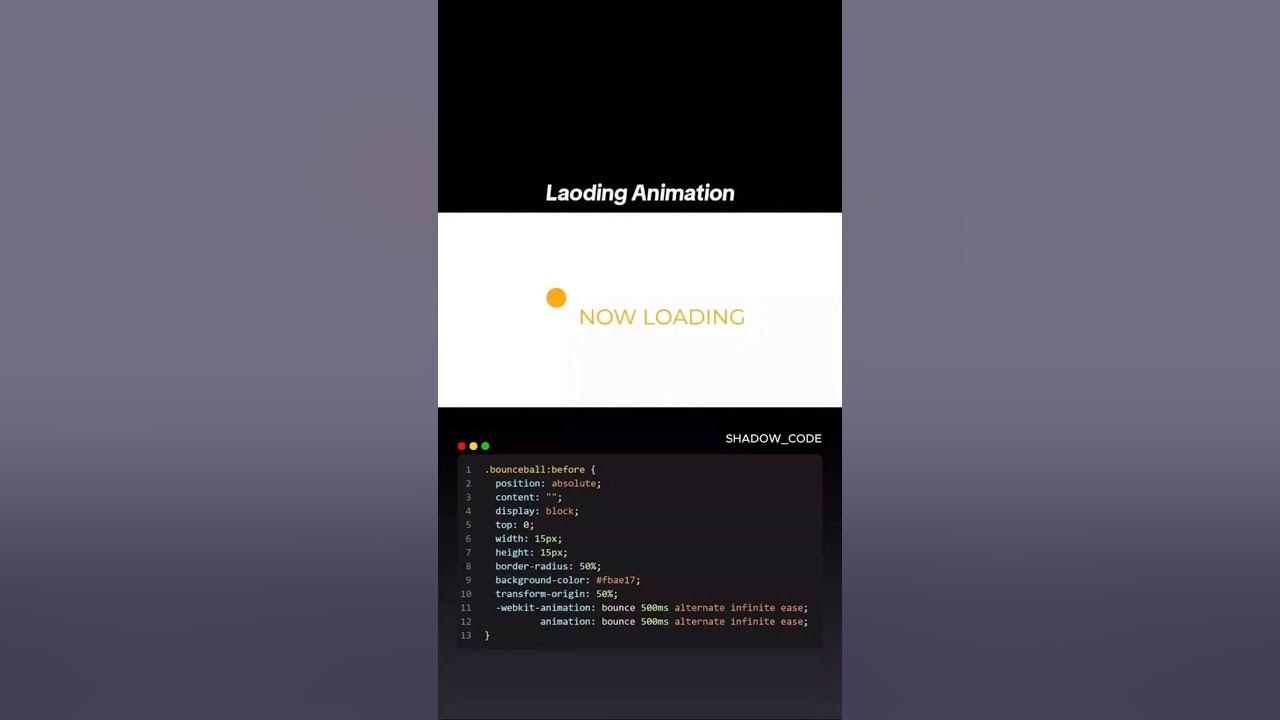 New Loading Animation 🔥 Shorts Html Css Javascript Programming