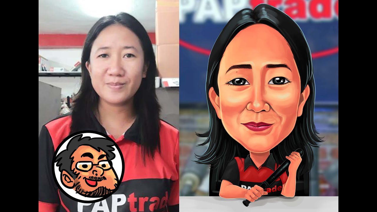 Bobble head Drawing using Photoshop Timelapse (Miss Dhale) - YouTube