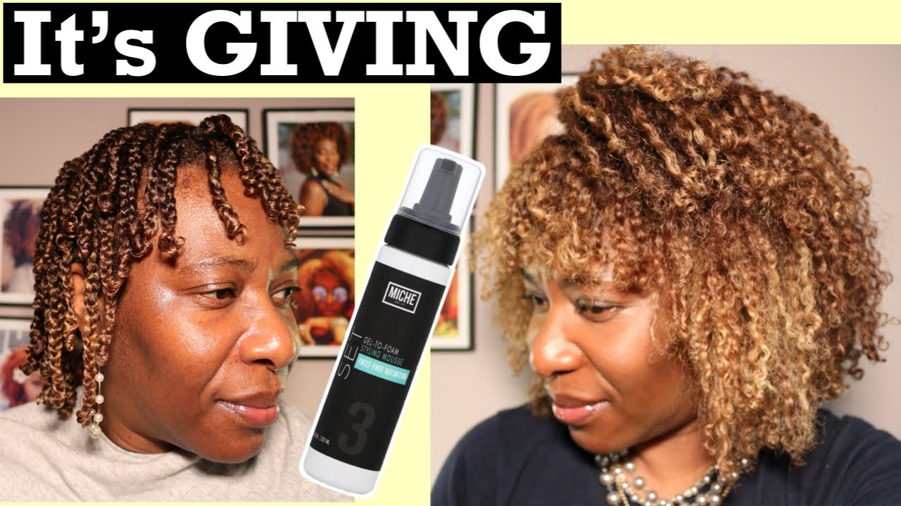 MICHE Gel to Foam | Braid out | Natural Hair@Michebeauty - YouTube
