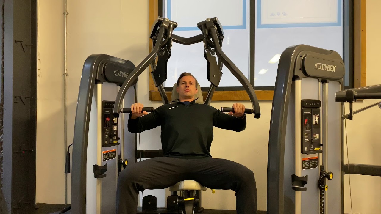 Machine Chest Press (Pronated Grip - YouTube