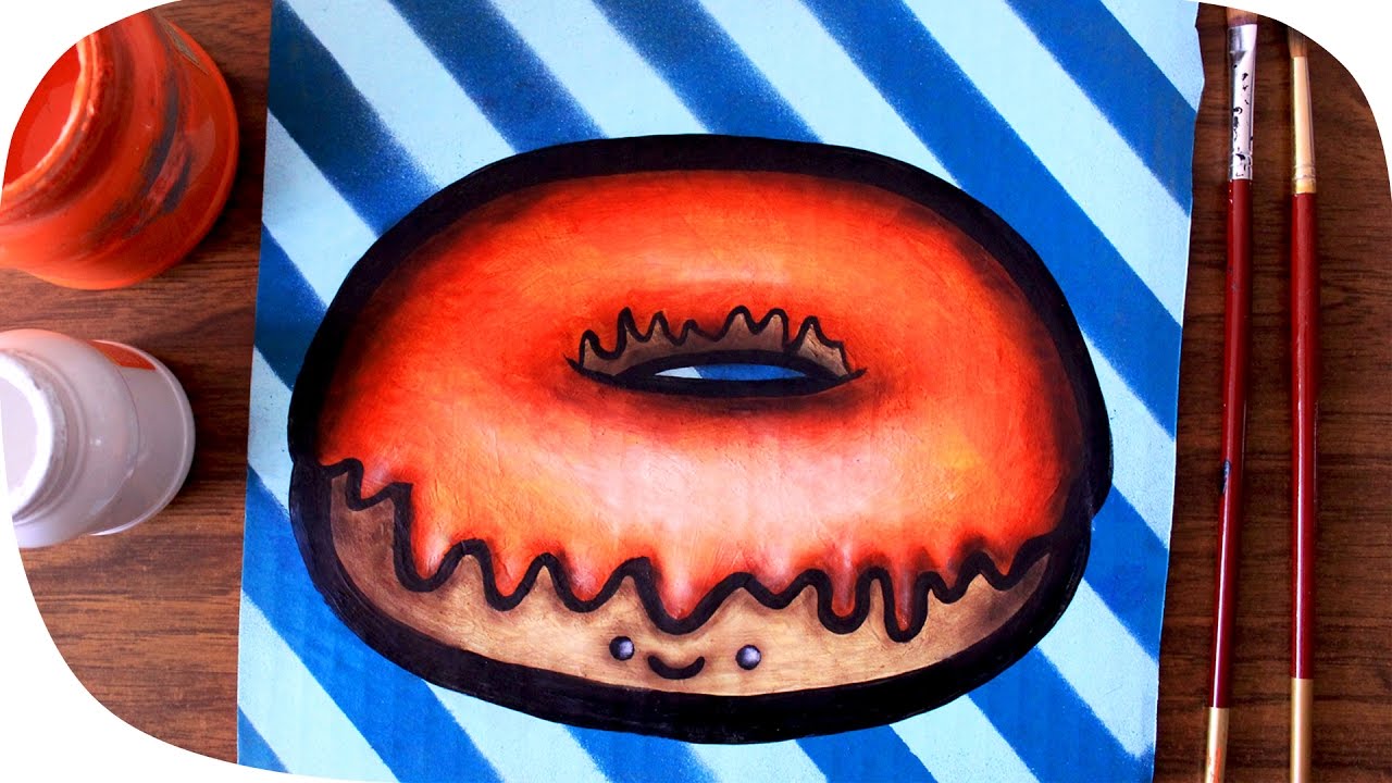 COMO DIBUJAR UNA DONA KAWAII PASO A PASO - How to draw a cute kawaii ...