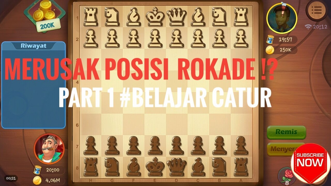 Belajar Merusak Posisi Rokade || Part 1 Belajar Catur || Higgs Domino ...