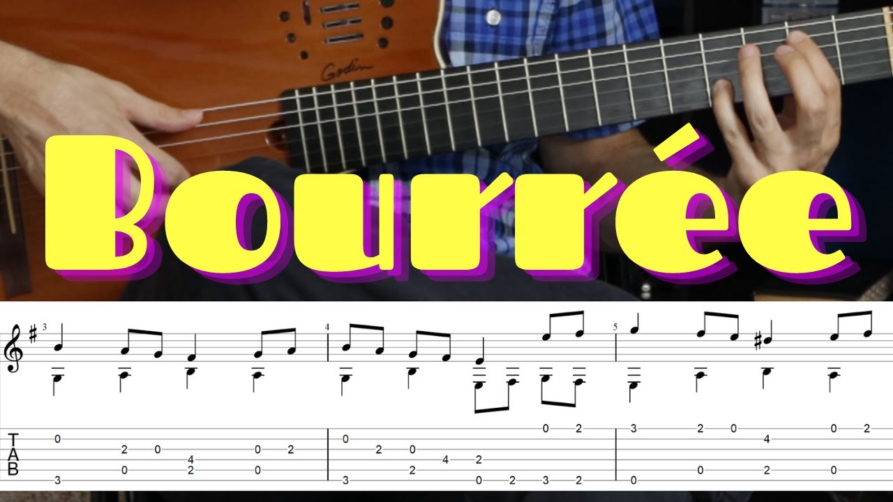 Bourrée in E minor | Fingerstyle | Guitar Tab - YouTube
