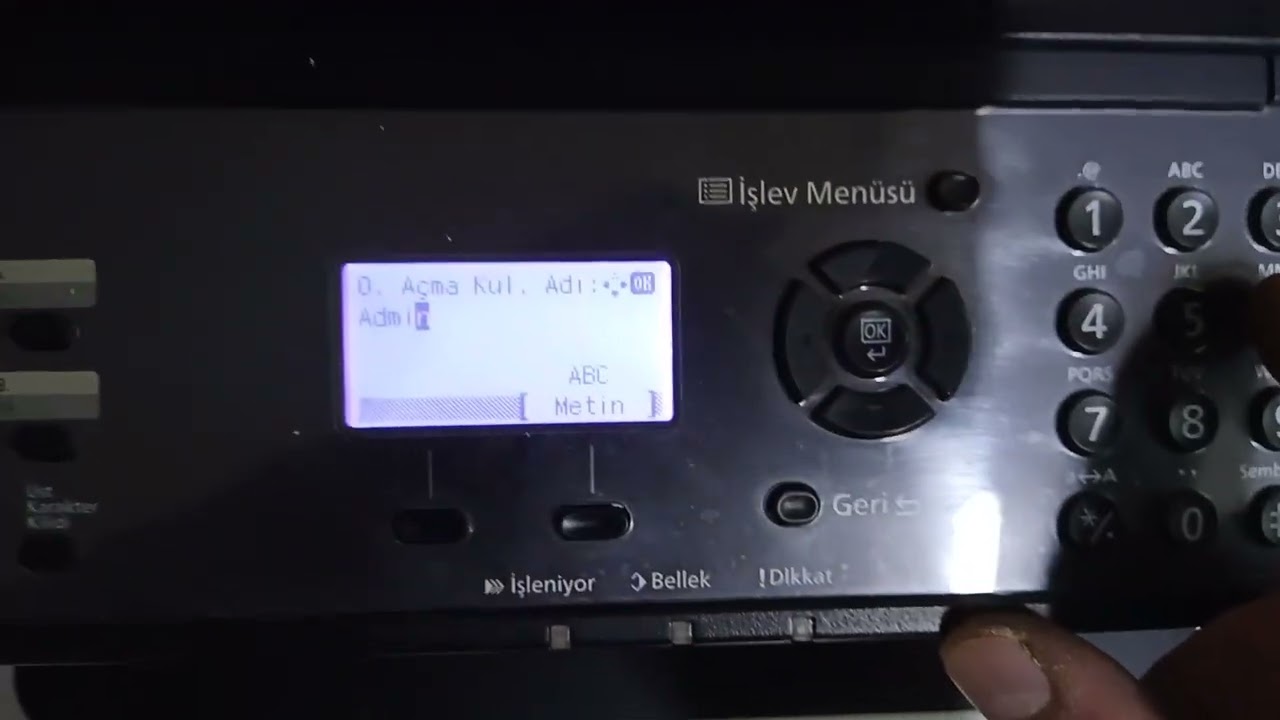 kyocera ecosys m3145 m3040 ıp adresini bulma - YouTube