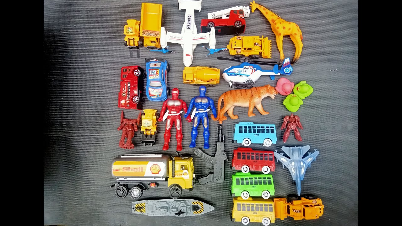 Truk tronton . Beko . Police car toys . Tayo. robot . mcqueen . Truk ...