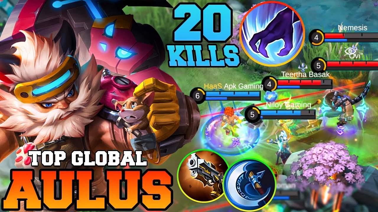 20 Kills & 47% Damage Aulus Gameplay !! MLBB Aulus Best Build and ...