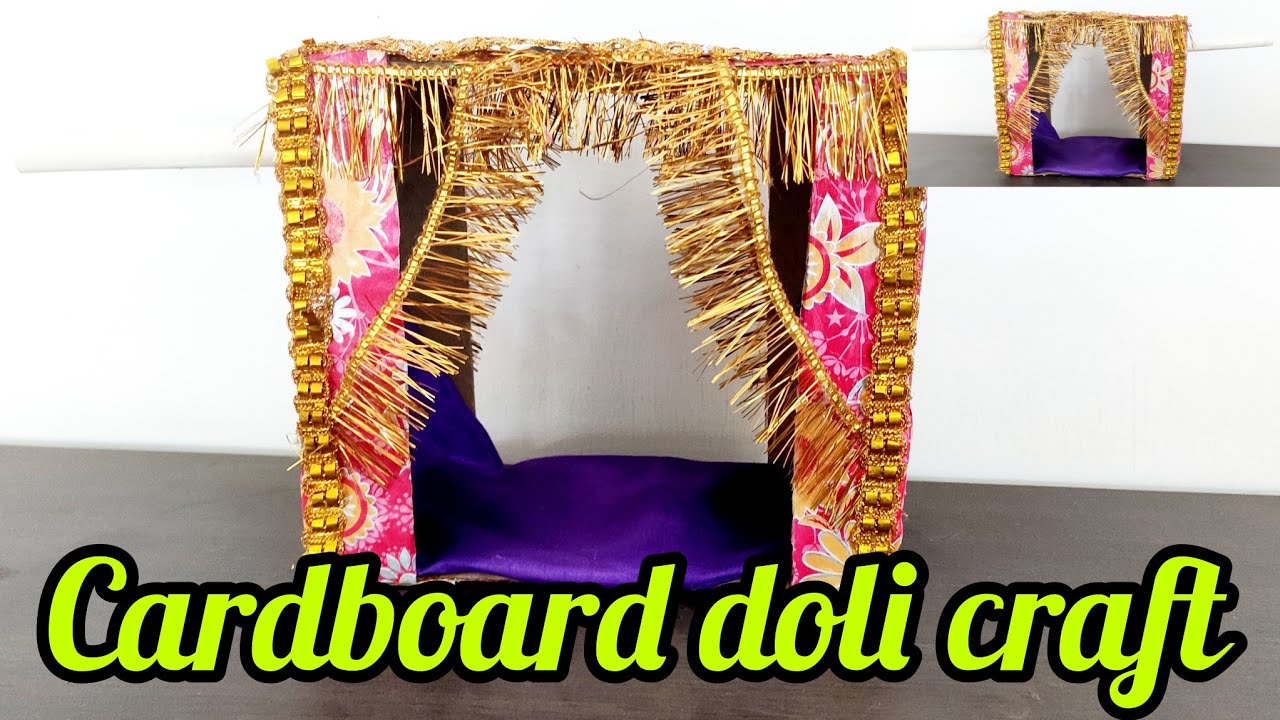 Wedding palki craft /paper palanquin craft ideas - YouTube