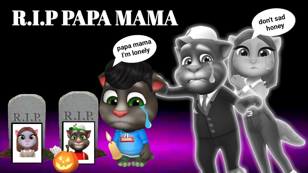 GOODBYE PAPA MAMA - My Talking Tom And Friends - AMONG US - My Talking ...