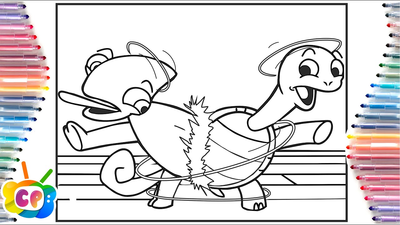 TAMATAKI & CHAMATAKI ORIGINS / Garten of banban 4 coloring page - YouTube
