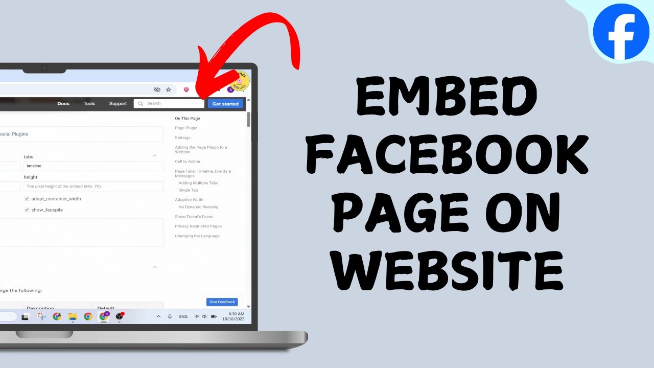 How to Embed Facebook Page on Website? - YouTube