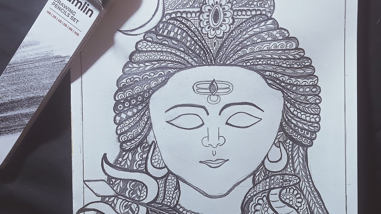 Mahadev mandala art drawing || easy drawing step by step 🖋️ - YouTube