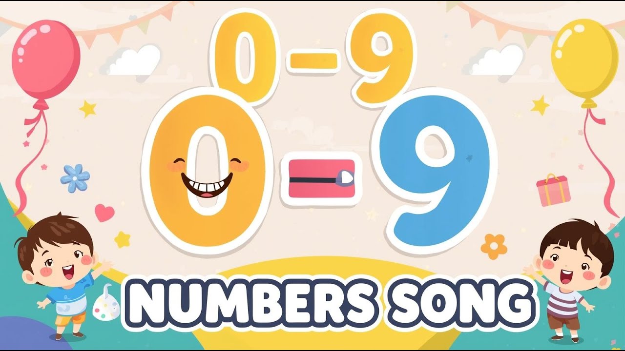 0 to 9 Numbers Song for Kids | Learn Counting Numbers | Nursery Rhymes ...