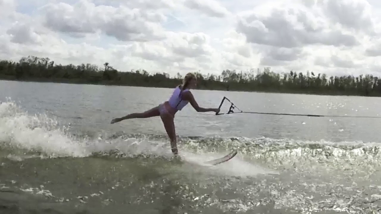 1 Arm Overhead to Wrap In / Wrap Out on a Swivel Ski - YouTube