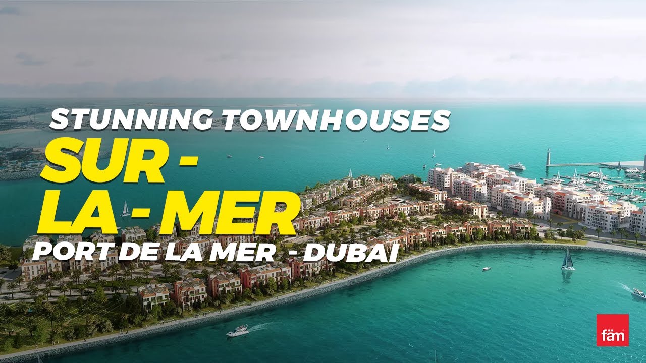 Stunning Townhouses in Sur La Mer, Port De La Mer - Dubai - YouTube