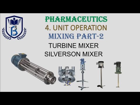 Mixing Part-2 || Silverson mixer || Turbine Mixer|| with animated video ...