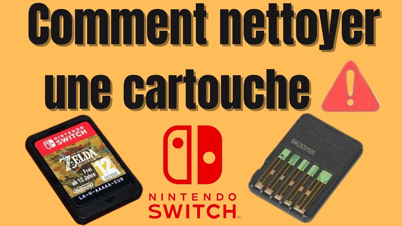 Comment réparer nettoyer une cartouche Nintendo Switch facilement et ...