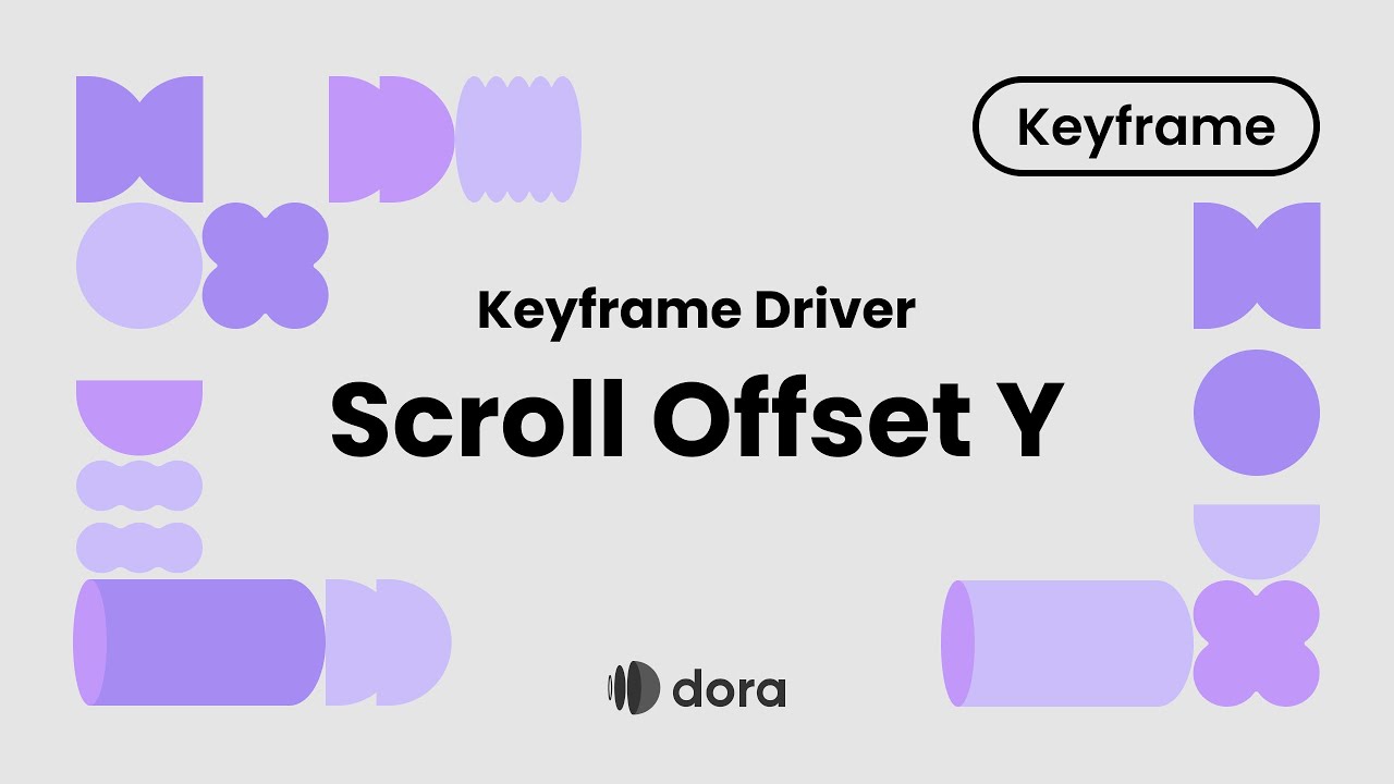 Dora Tutorial: Keyframe Driver Scroll Offset Y - YouTube