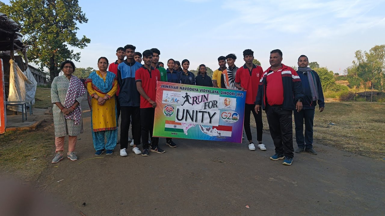 Run for Unity एकता दौड़ ll Jawahar Navodaya Vidyalaya Dindori ll 30 October 2023 - YouTube