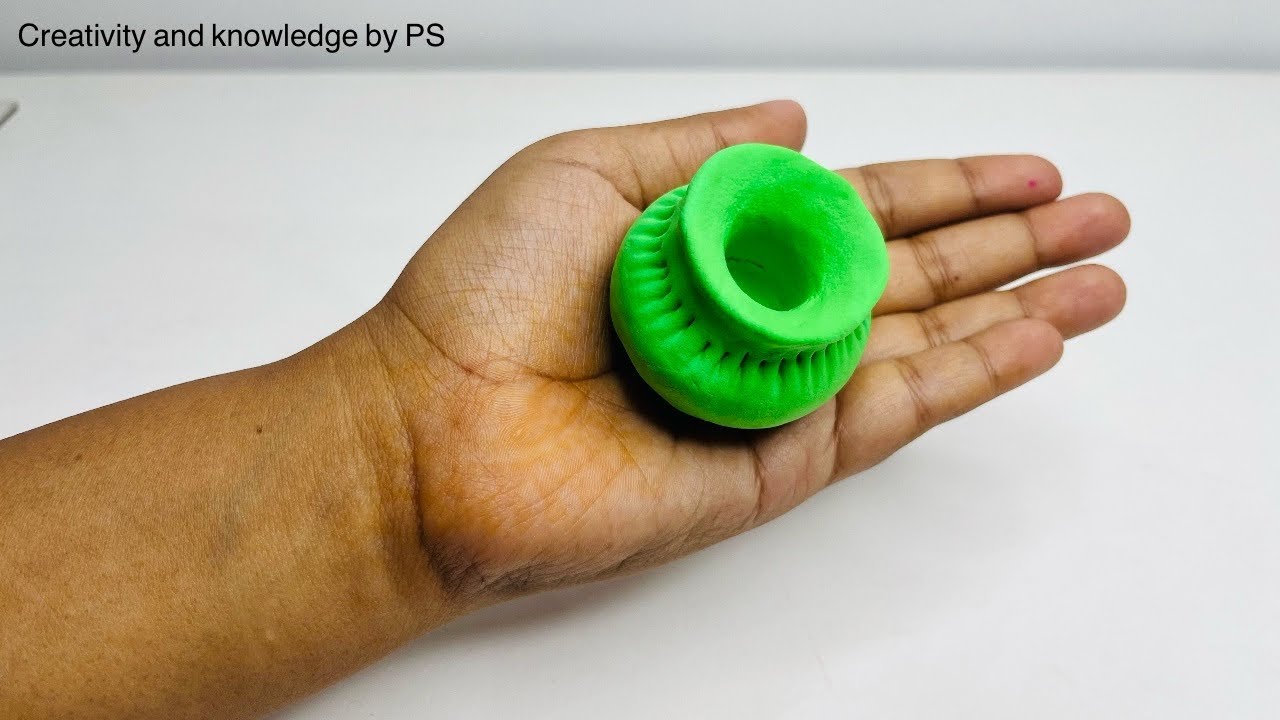 How to make miniature pot with clay || Handmade Clay Pot || primitive ...