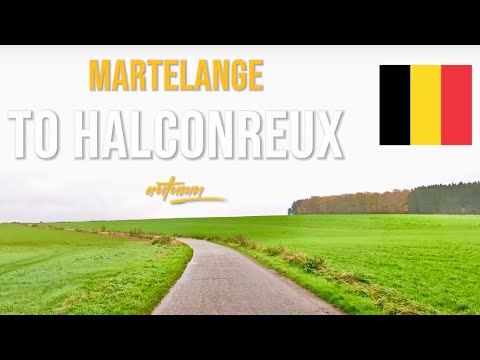 Driving in Belgium 🇧🇪 from Martelange to Halconreux in November 2023.