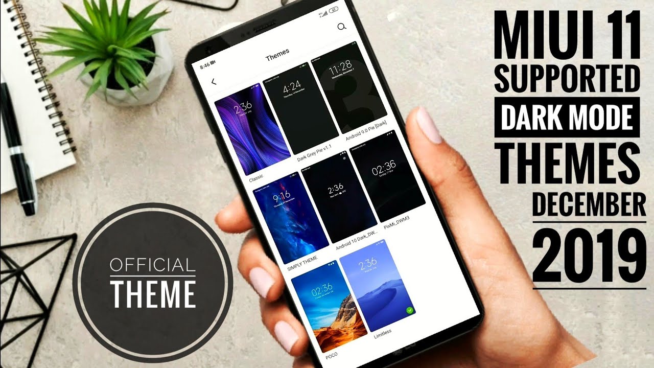 Miui 11 Best Dark Mode Themes For All redmi mobile | Episode 3 | Most waited features unlocked ...