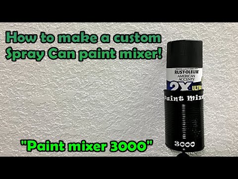How To Make A Custom Spray Can Paint Mixer CHEAP DIY! - YouTube