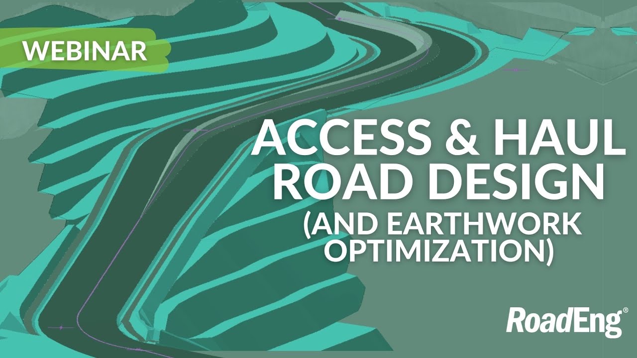 Mining Access & Haul Road Design and Earthwork Optimization - YouTube