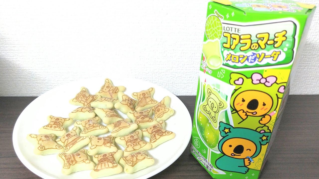 LOTTE Koara No March Melon Da Soda (Lotte Koala's March Melon Soda ...