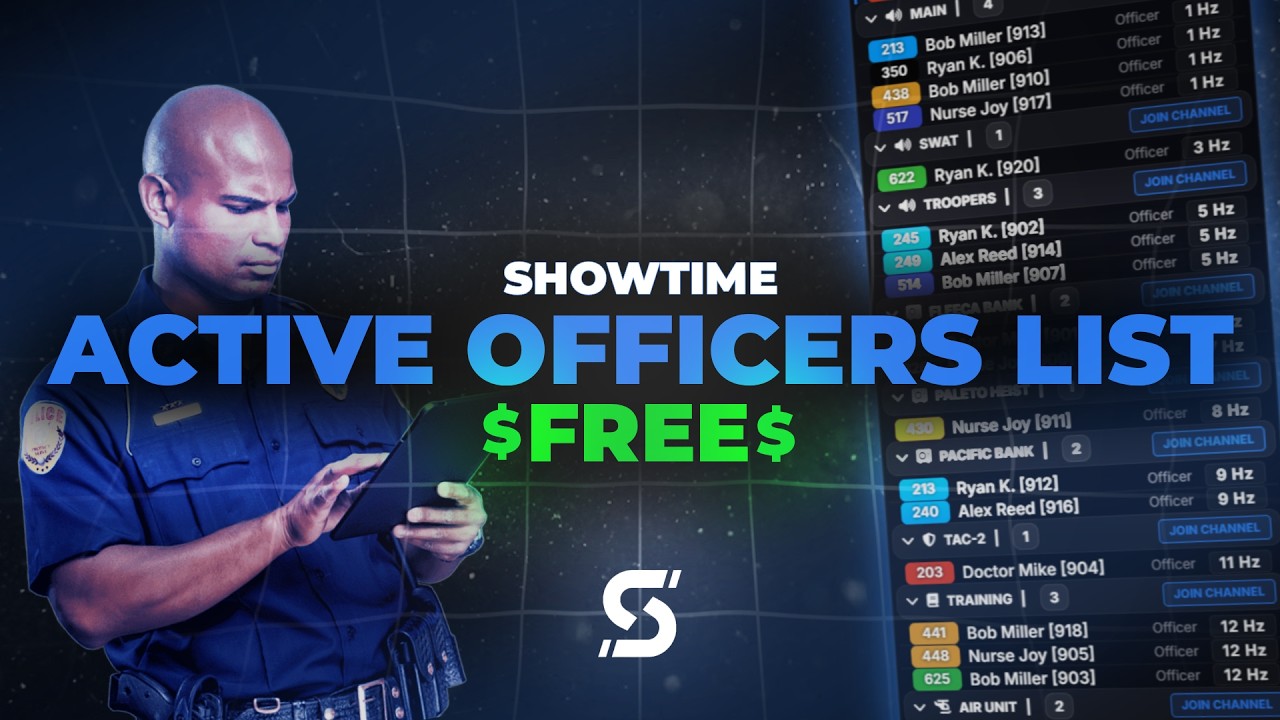 ShowTime Scripts | Active Officers List - YouTube