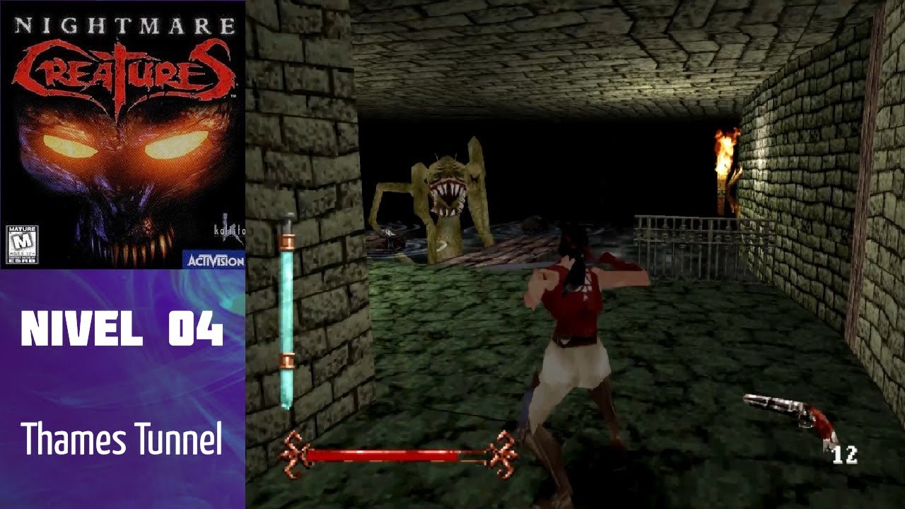 Nightmare Creatures (PS1) (Español) (100%) - Nivel 04: Thames Tunnel - YouTube