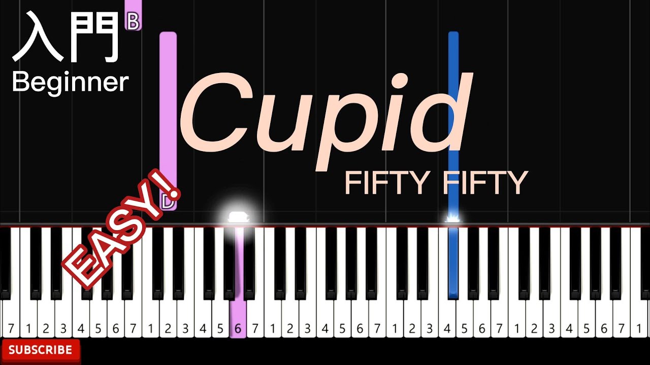 Cupid (Free sheet music)| FIFTY FIFTY | Easy piano tutorial | 簡單鋼琴教學 ...