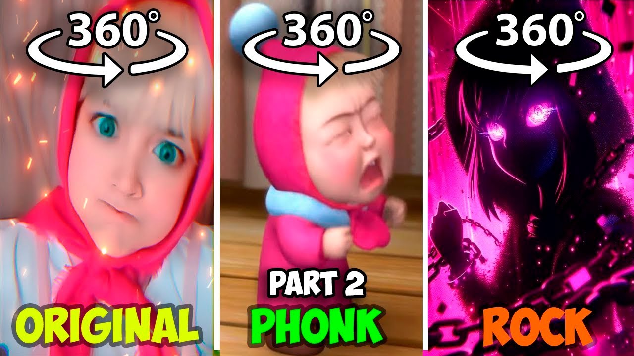360° VR Masha Original vs Masha Phonk vs Rock | Part 2 - YouTube