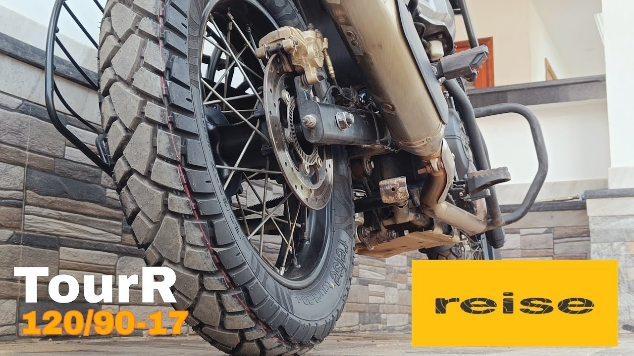 Royal Enfield Himalayan 411 | Reise TourR Tyres Installed & First ...