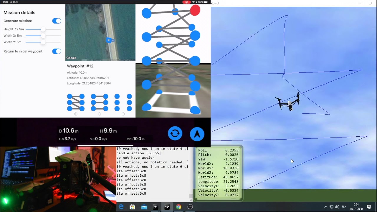 DJI - Inspire One Pro - Vertical Waypoint Mission UI Alpha 1.0.0 ...