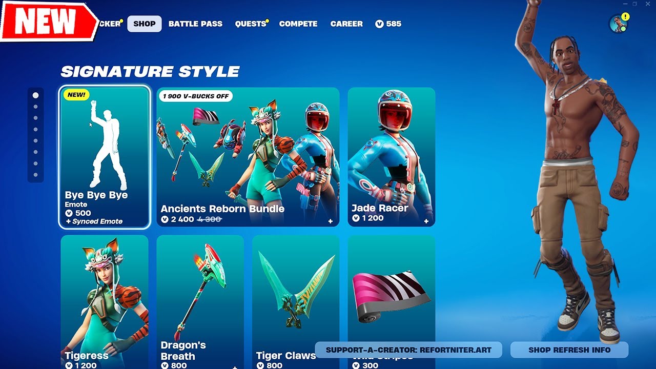 NEW Bye Bye Bye Emote in Fortnite Item Shop - YouTube