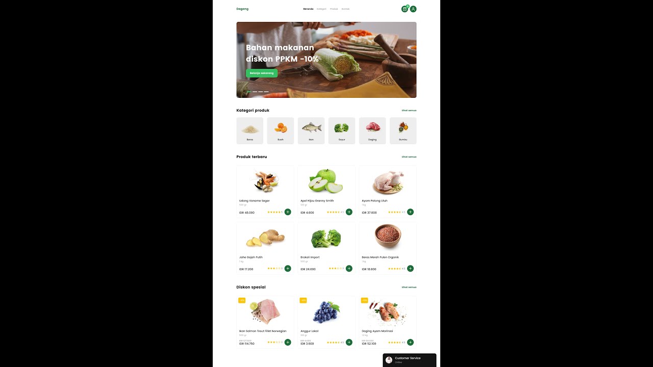 Konversi Desain Figma ke Bootstrap - Halaman Beranda Bagian Produk ...