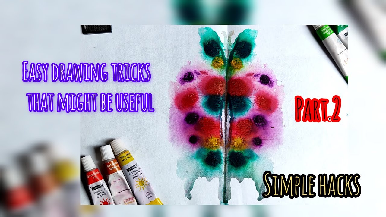 Butterfly 🦋 easy drawing tricks that might be useful.....💐 - YouTube