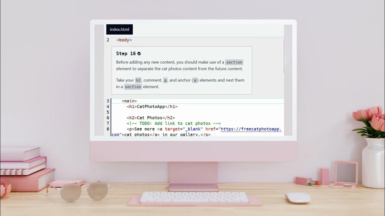 Learn HTML by Building a Cat Photo App - Step 16 - YouTube
