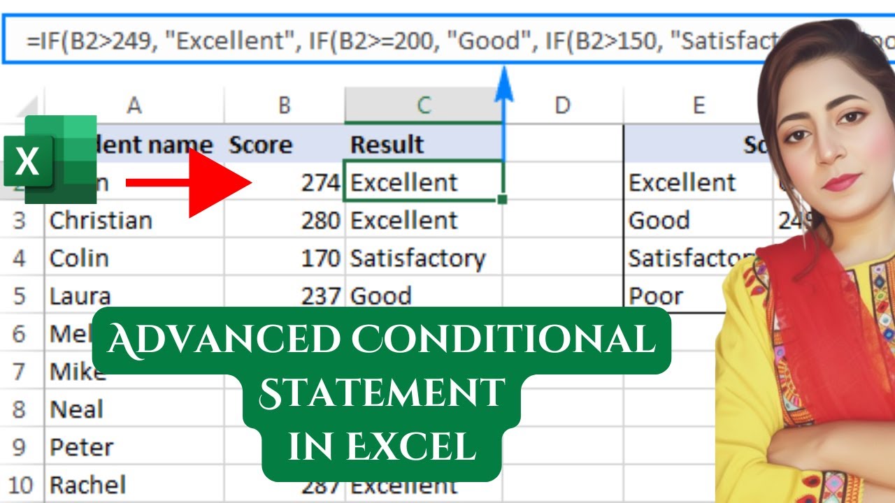 Advanced Conditional Statement in Excel | Conditional Statement in ...