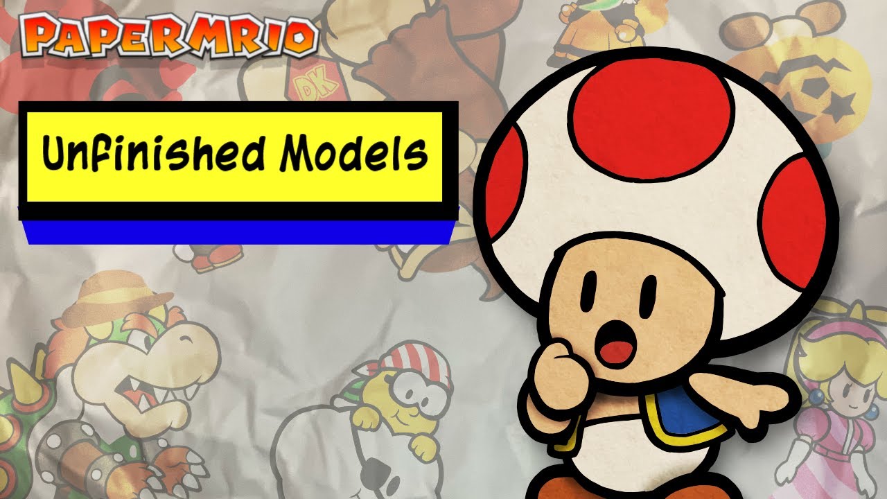 Paper-Cuts 6: Unfinished Models | Paper Mario Stop-Motion - YouTube