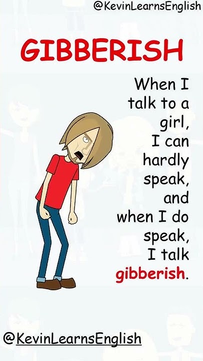 Do you know what GIBBERISH means? - Learn English words and phrases ...