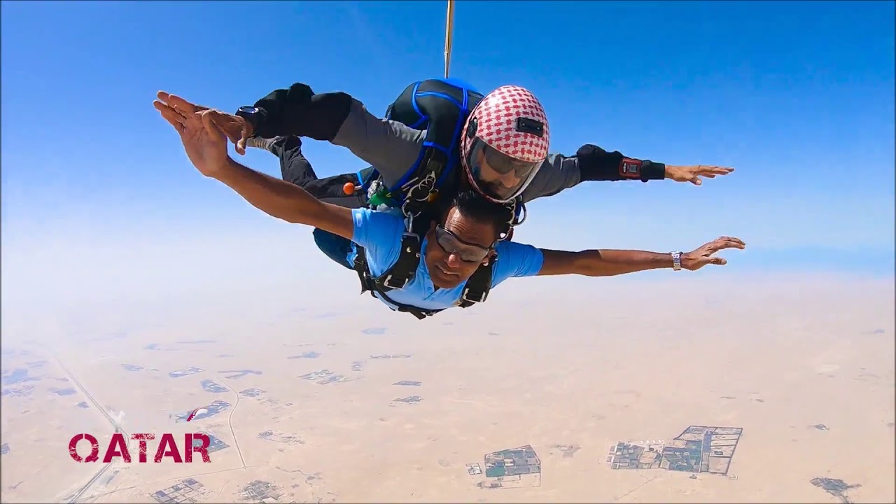 Amazing _ SkyDiving Qatar! - YouTube