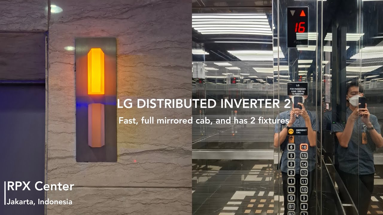 LG Distributed Inverter 2 Traction Elevator at RPX Center, Jakarta ...