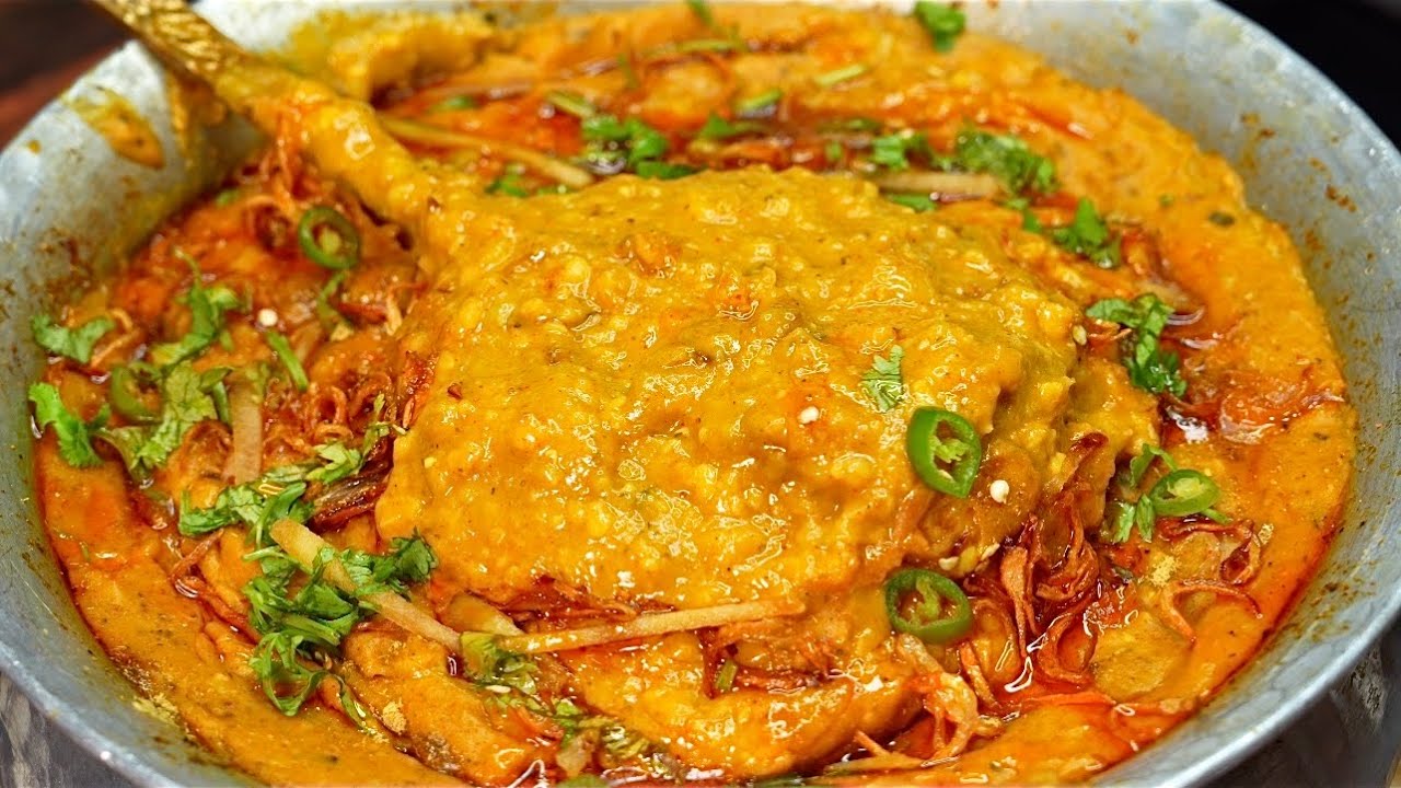 Khichda Recipe | Mutton Khichda Banane Ka Asaan Tarika | Haleem Daleem ...